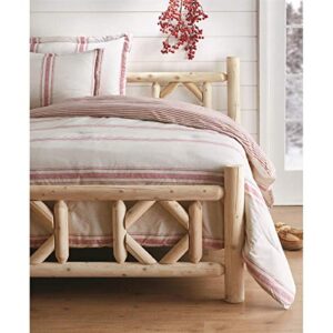 CASTLECREEK Log Bed Frame, Wood Queen Bed Frame with Headboard