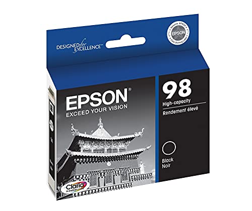 Epson 98 Claria High Yield Ink Cartridge (Black) in Retail Packaging