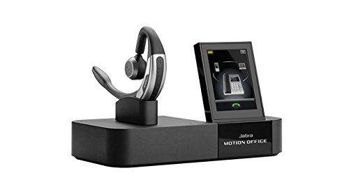 Jabra Motion Office Bluetooth Headset with Touch Screen Base for Desk Phone, VoIP Softphone, Mobile Phones and Tablets