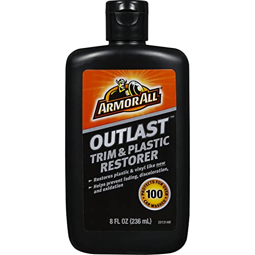 Outlast Car Trim & Plastic Cleaner by Armor All, Cleans Cars, Trucks, and Motorcycles, 8 Oz