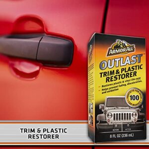 Outlast Car Trim & Plastic Cleaner by Armor All, Cleans Cars, Trucks, and Motorcycles, 8 Oz