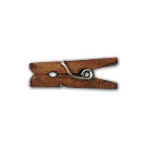 LWR CRAFTS Wooden Mini Clothespins 200 Per Pack 1" 2.5cm (Jacobean)