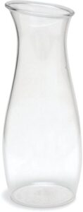 carlisle foodservice products 7090207 cascata carafe juice jar beverage decanter only, plastic, 1 l, clear