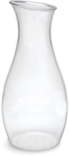 Carlisle FoodService Products 7090307 Cascata Carafe Juice Jar Beverage Decanter Only, Plastic, 1.5 L, Clear