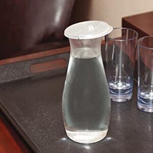 Carlisle FoodService Products 7090307 Cascata Carafe Juice Jar Beverage Decanter Only, Plastic, 1.5 L, Clear