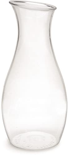 Carlisle FoodService Products 7090307 Cascata Carafe Juice Jar Beverage Decanter Only, Plastic, 1.5 L, Clear