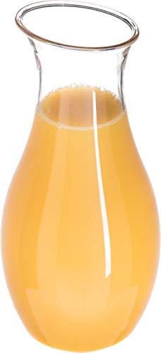 Carlisle FoodService Products 7090307 Cascata Carafe Juice Jar Beverage Decanter Only, Plastic, 1.5 L, Clear