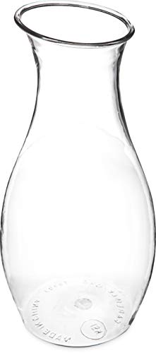 Carlisle FoodService Products 7090307 Cascata Carafe Juice Jar Beverage Decanter Only, Plastic, 1.5 L, Clear