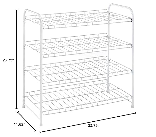 Whitmor, White, 4 Tier, Closet Shelf