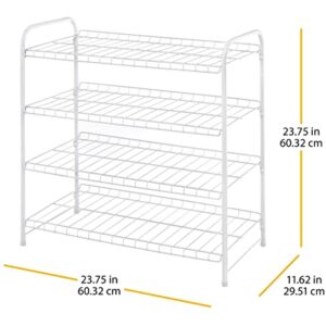 Whitmor, White, 4 Tier, Closet Shelf