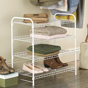 Whitmor, White, 4 Tier, Closet Shelf