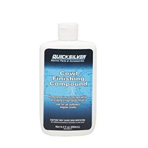 Quicksilver 8M0168837 High-Gloss Cowl Finishing Compound, Fine Grit - 8.4 oz Bottle