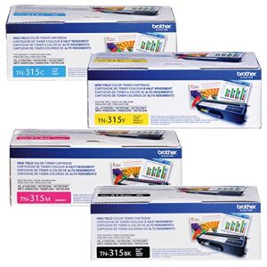 brother tn-315bk,tn-315c,tn-315m,tn-315y (oem) genuine toner combo set brother printer series hl-4150cdn brother hl-4570cdw brother mfc-9460cdn brother mfc-9560cdw brother mfc-9970cdw