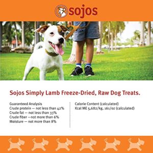 Sojos Simply Lamb Freeze-Dried Dog Treats, 4 oz