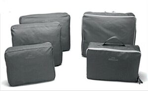 v-share bag in bag 5 pieces set travel packing cube in grey