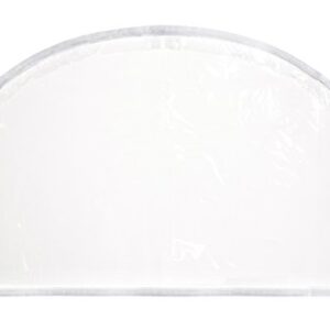 Clear Vinyl Shoulder Covers Closet Suit Protects Storage Home Decor Set of 12, 12"H x 22"W x 2"D