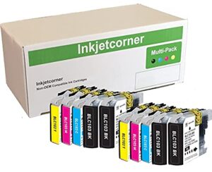 inkjetcorner compatible ink cartridges replacement for lc103 lc103xl (4 black, 2 cyan, 2 magenta, 2 yellow, 10-pack)