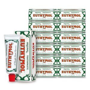 12 x euthymol original toothpaste 75ml