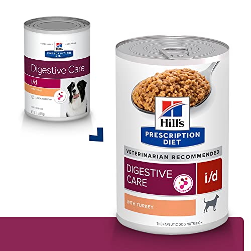 Hill's Prescription Diet i/d Digestive Care with Turkey Canned Dog Food, Veterinary Diet, 13 oz., 12-Pack Wet Food