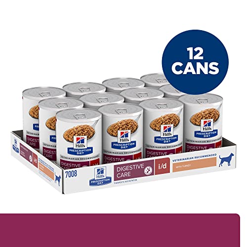 Hill's Prescription Diet i/d Digestive Care with Turkey Canned Dog Food, Veterinary Diet, 13 oz., 12-Pack Wet Food