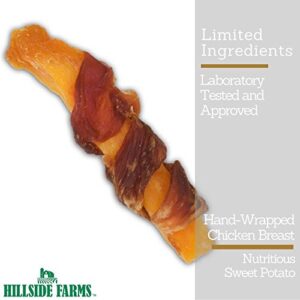 Hillside Farms Chicken And Sweet Potato Premium Dog Treats, Jerky Twists, 32-Ounce