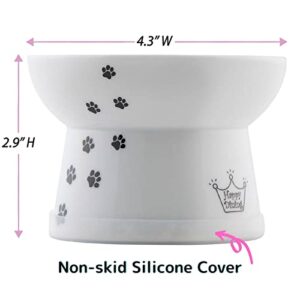 Necoichi Raised Stress Free Cat Food Bowl, Elevated, Backflow Prevention, Dishwasher and Microwave Safe, No.1 Seller in Japan! (Cat, Regular)