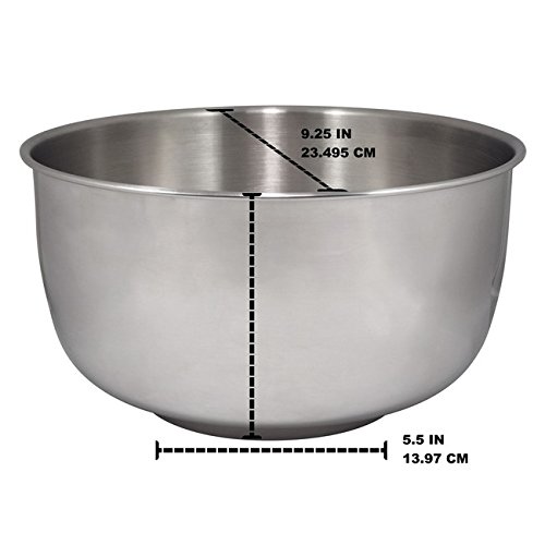 Replacement Stainless Steel Bowl Set Fits Sunbeam & Oster Mixers,1.5 quarts