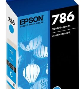 EPSON T786 DURABrite Ultra -Ink Standard Capacity Cyan -Cartridge (T786220) for Select Epson Workforce Printers