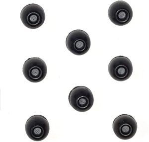 8 pack - medium shure eabkf1-10m (pa910m) replacement black foam ear tips sleeves fit shure se215 se315 se425 se535 se846 se112 se115 se210 se530 e3c e4c e5c and westone in-ear headphones earphones