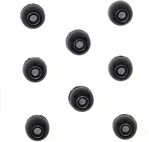 8 Pack - Medium SHURE EABKF1-10M (PA910M) Replacement Black Foam Ear Tips Sleeves fit SHURE SE215 SE315 SE425 SE535 SE846 SE112 SE115 SE210 SE530 E3c E4c E5c and Westone in-Ear Headphones Earphones