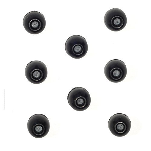 8 Pack - Small SHURE EABKF1-10S (PA910S) Replacement Black Foam Ear Tips Sleeves fit SHURE SE215 SE315 SE425 SE535 SE846 SE112 SE115 SE210 SE530 E3c E4c E5c and Westone in-Ear Headphones Earphones