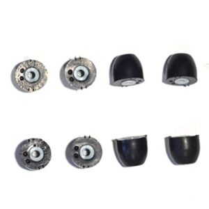 8 Pack - Small SHURE EABKF1-10S (PA910S) Replacement Black Foam Ear Tips Sleeves fit SHURE SE215 SE315 SE425 SE535 SE846 SE112 SE115 SE210 SE530 E3c E4c E5c and Westone in-Ear Headphones Earphones