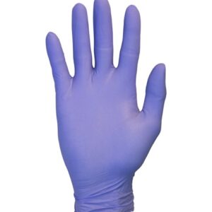 Nitrile Exam Gloves - Medical Grade, Powder Free, Disposable, Non Sterile, Food Safe, Textured, Indigo Color, Convenient Dispenser Pack of 100, Size Medium