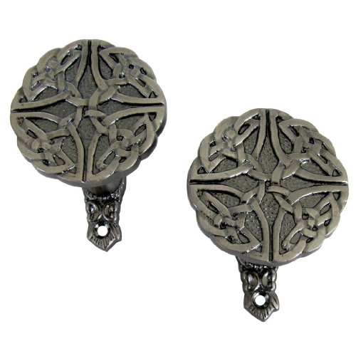 TG,LLC Treasure Gurus Celtic Knot Shaped Wall Mount Weapon Hooks