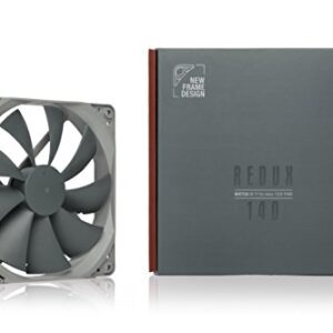 Noctua NF-P14s redux-1500 PWM, High Performance Cooling Fan, 4-Pin, 1500 RPM (140mm, Grey)for Desktop