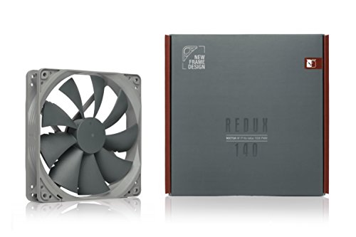 Noctua NF-P14s redux-1500 PWM, High Performance Cooling Fan, 4-Pin, 1500 RPM (140mm, Grey)for Desktop