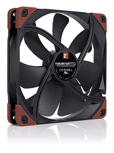 Noctua NF-A14 iPPC-3000 PWM, Heavy Duty Cooling Fan, 4-Pin, 3000 RPM (140mm, Black) for Desktop