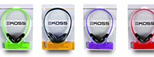 Koss KPH7V Portable On-Ear Headphone with Adjustable Headband - Violet