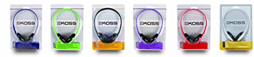 Koss KPH7V Portable On-Ear Headphone with Adjustable Headband - Violet