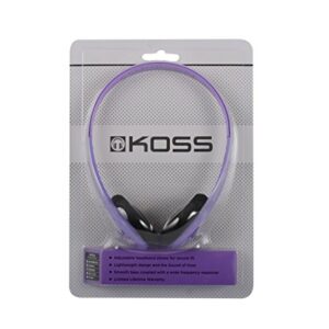 Koss KPH7V Portable On-Ear Headphone with Adjustable Headband - Violet