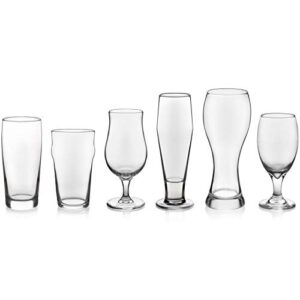 Libbey Craft Brews Assorted Beer Glasses, Set of 6