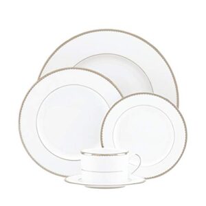 kate spade sugar pointe 5-piece place setting, 4.40 lb, white