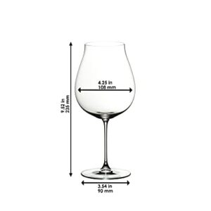 Riedel Veritas Pinot Noir Glass, 2 Count (Pack of 1), Clear