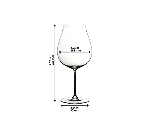 Riedel Veritas Pinot Noir Glass, 2 Count (Pack of 1), Clear