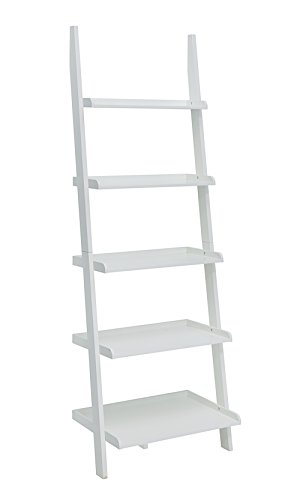 Convenience Concepts French Country Bookshelf Ladder, White