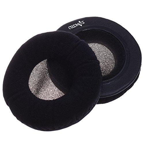 Cosmos ® 1 Pair Black Color Velvet Replacement Earpad Ear Pad Cushion for AKG K 240 Studio Headphones