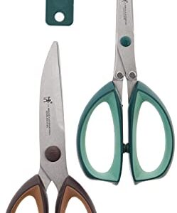 Henckels Kitchen Shears for Herbs, 2-pc, Dishwasher Safe, Heavy Duty, Stainless Steel, Take A Part Shears