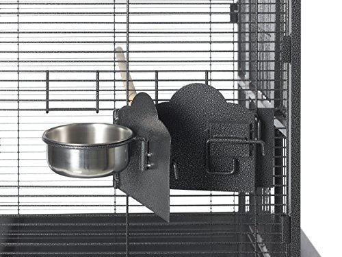 Prevue Pet Products 3351BLK Park Plaza Bird Cage, Black Hammertone, Small