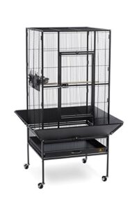 prevue pet products 3352blk park plaza bird cage, black hammertone, large