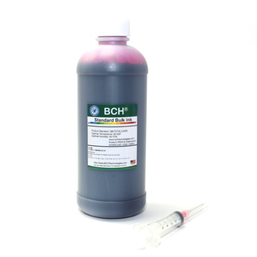 BCH Standard Bulk Magenta Refill Ink 500 ml (16.9 oz) for HP Printers